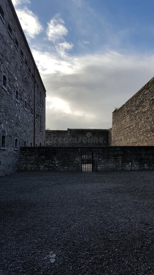 Courtyard of an Irish Prison Stock Photo - Image of window, prison ...