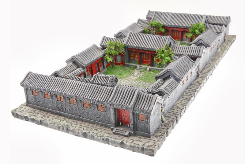 Courtyard model stock photo. Image of asia, architect - 12735052