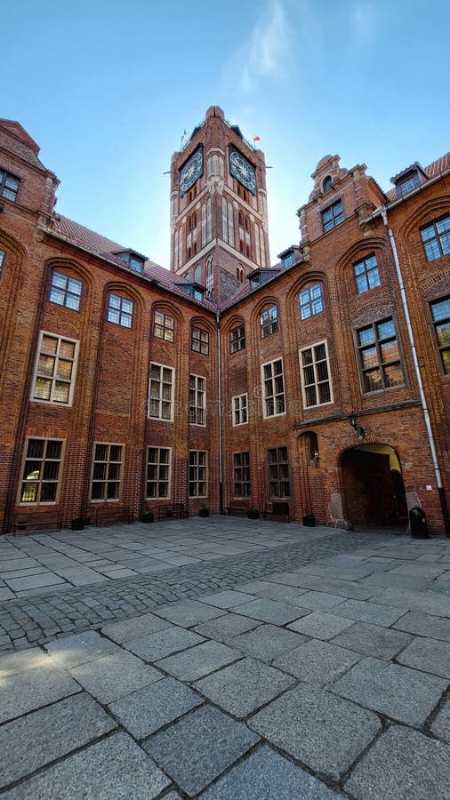 The Courtyard of the Nicolaus Copernicus Museum in Torun, Poland ...