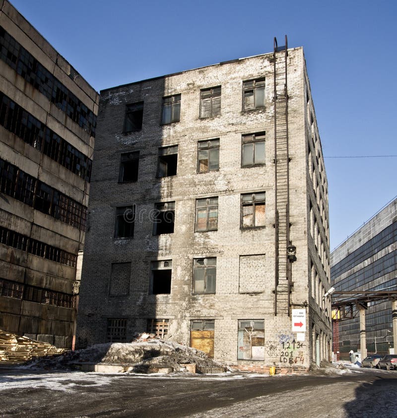Old abandoned factory. stock image. Image of smoke, construction - 29968433