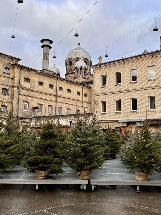Yard of an Abandoned Prison in Vilnius, Lithuania Stock Photo - Image ...