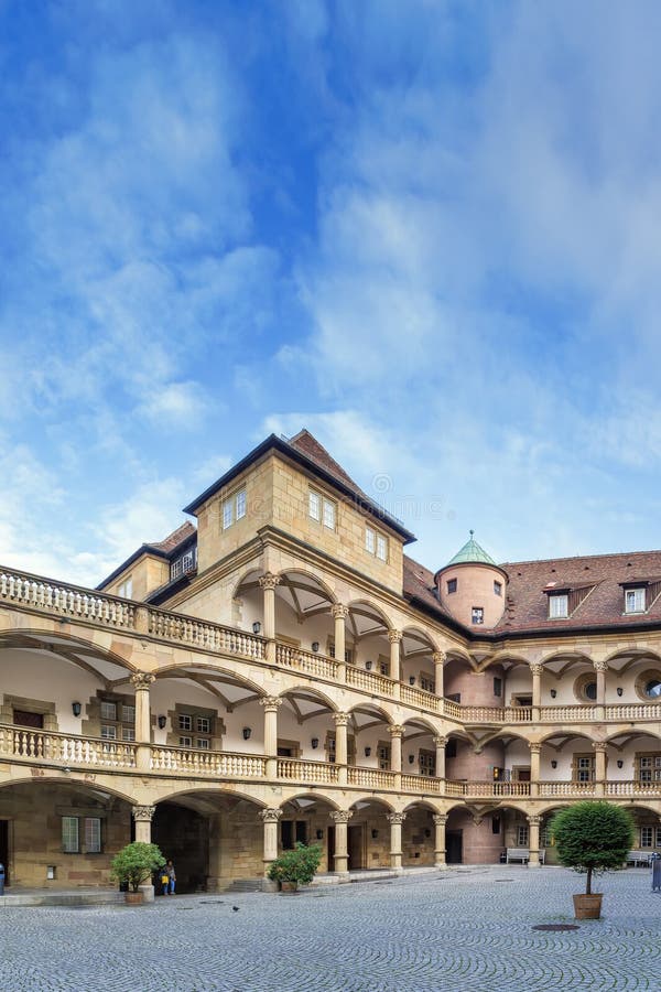 Courtyard of the Old Castle, Stuttgart, Germany Editorial Stock Photo ...