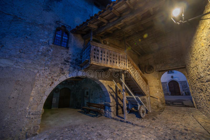 Ancient country courtyard stock photo. Image of serina - 276678166