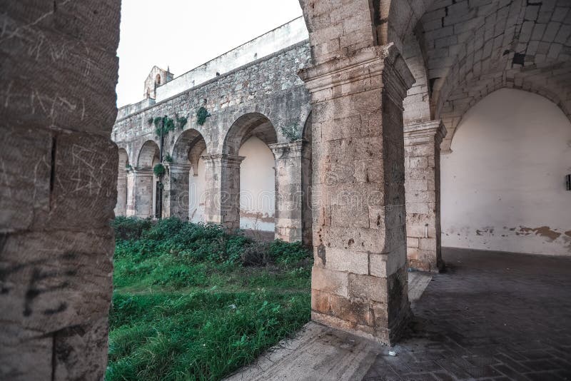 Courtyard of an Old Monastery Stock Photo - Image of monastery, hall ...
