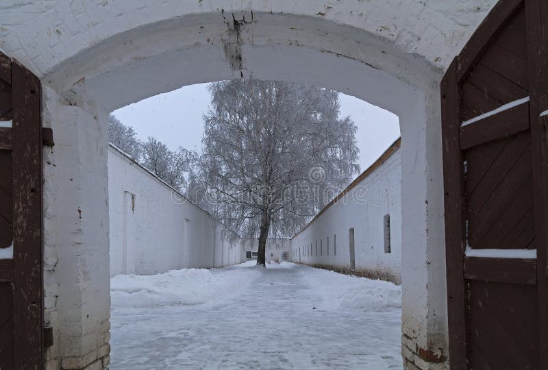The Courtyard of the Old Monastery Prison Stock Image - Image of ...