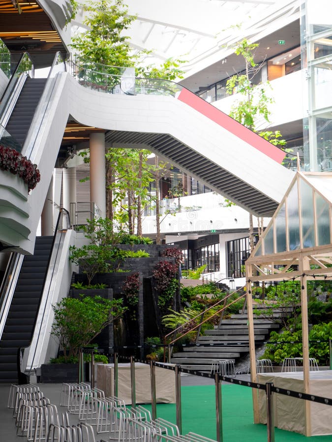 Courtyard Outside the Building Path in the Garden Stock Image - Image ...