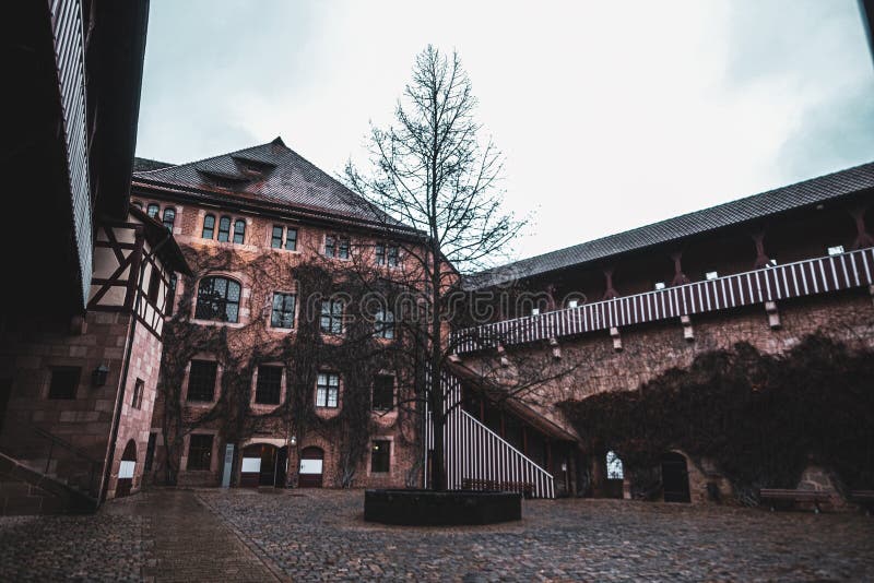 The Courtyard of the Queen S Castle in Nuremberg, Germany Stock Image ...