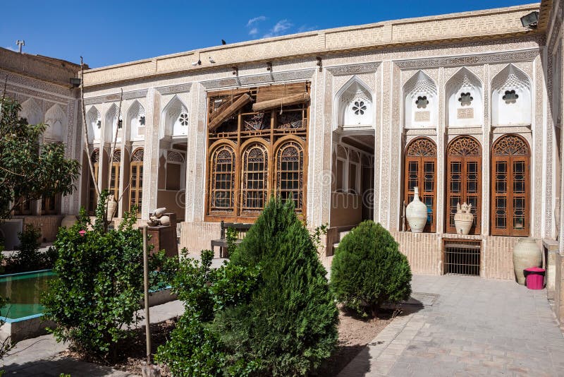 Courtyard Traditional House Yazd Stock Photos - Free & Royalty-Free ...