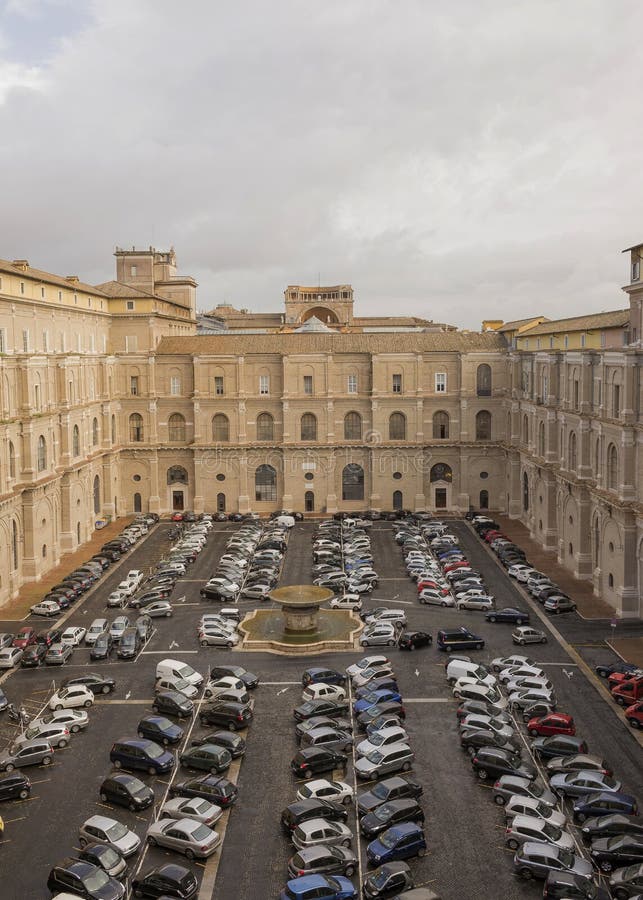 Courtyard of the Vatican. stock photo. Image of backgrounds - 42351650