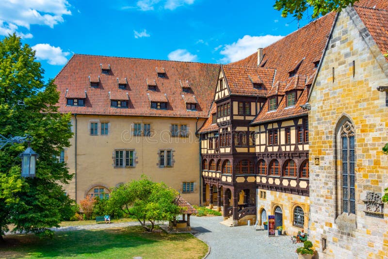 Courtyard of Veste Coburg Castle in Germany Stock Image - Image of ...