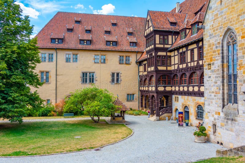 Courtyard of Veste Coburg Castle in Germany Stock Image - Image of ...