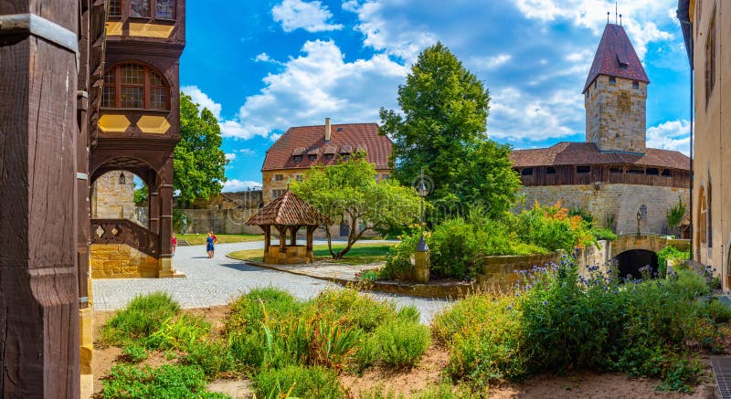 Courtyard of Veste Coburg Castle in Germany Editorial Image - Image of ...