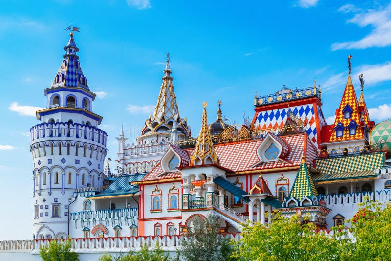 Courtyards of the Izmailovsky Kremlin. Sights of Moscow Stock Photo ...
