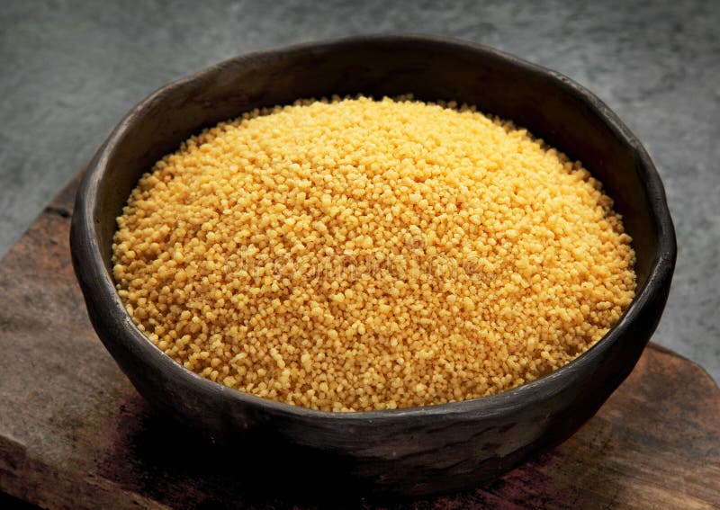 Couscous on Dark Background Stock Photo - Image of meal, ingredient ...