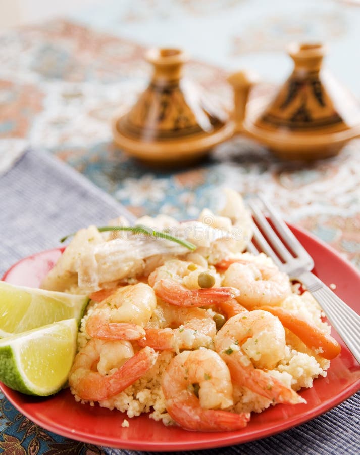 Couscous fish stock photo. Image of meal, food, marocco - 10406154