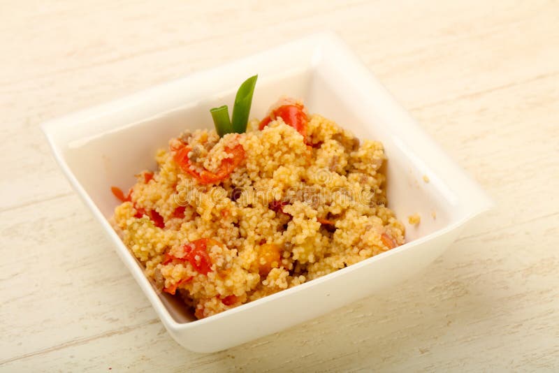 Couscous with meat stock photo. Image of tomato, closeup - 118407240