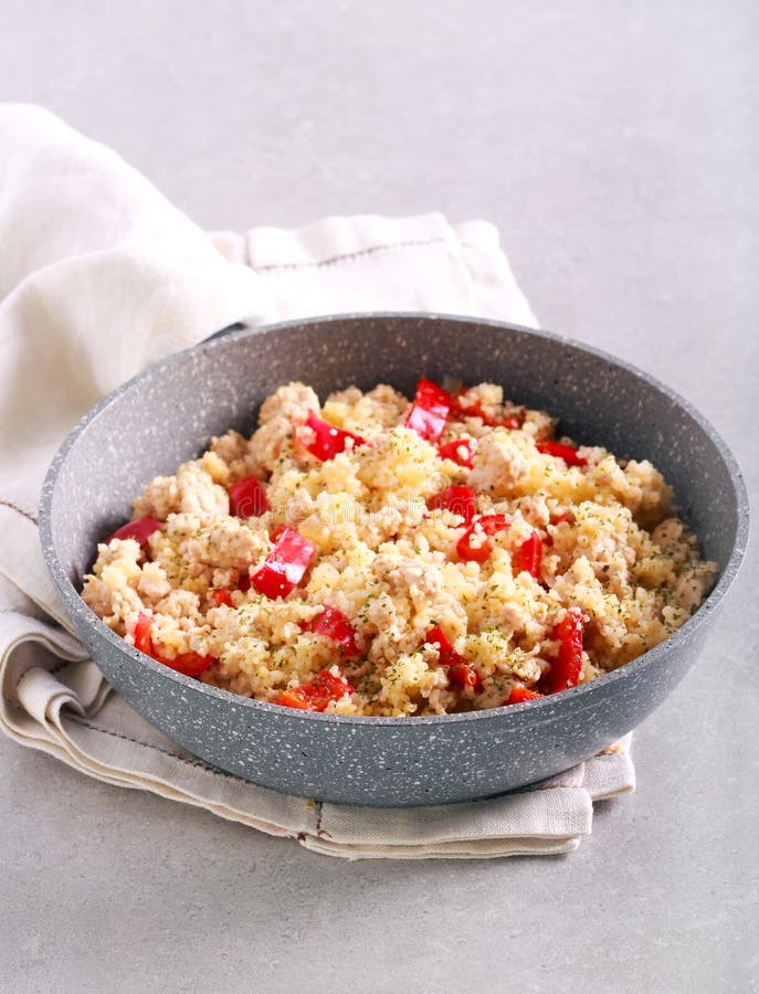 Couscous with Mince Turkey Fillet Stock Photo - Image of savory, dish ...