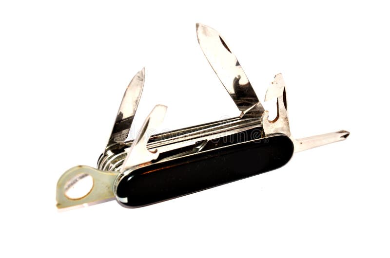 Couteaux De Couteau Ou De Multi-outil De Campeur Image stock - Image du ...