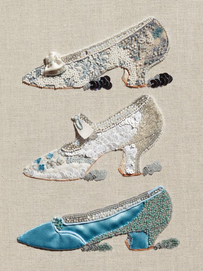 Couture Embroidery of Heels Stock Photo - Image of heels, bead: 207629052