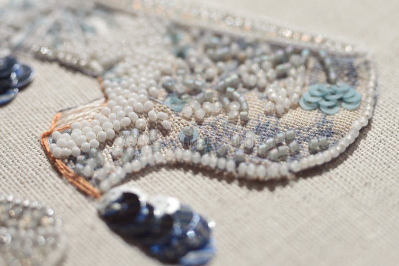 Couture Embroidery of Heels Stock Image - Image of shoes, homemade ...