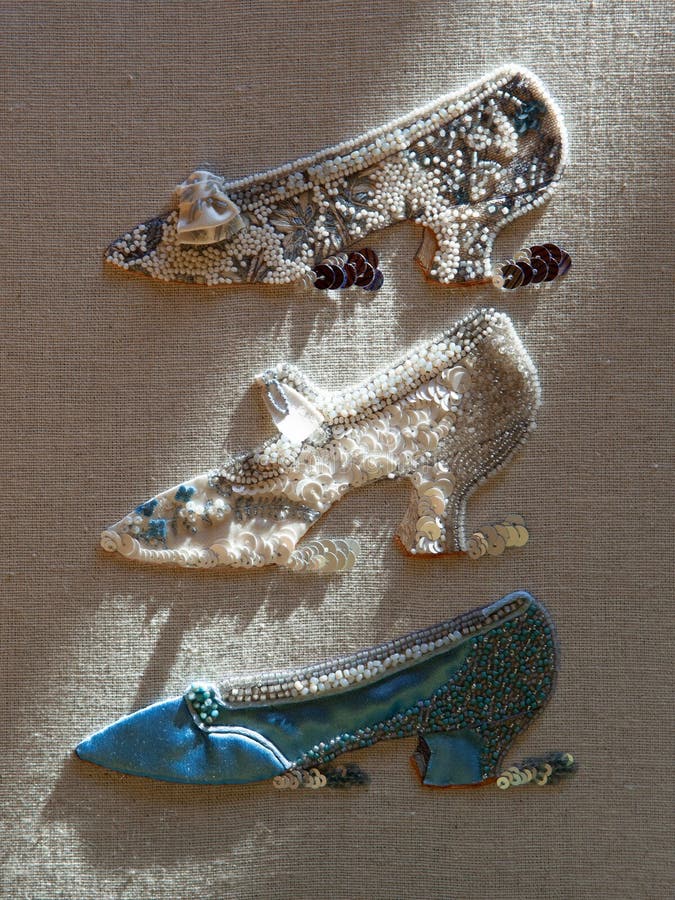 Couture Embroidery of Heels Stock Image - Image of thread, traditional ...