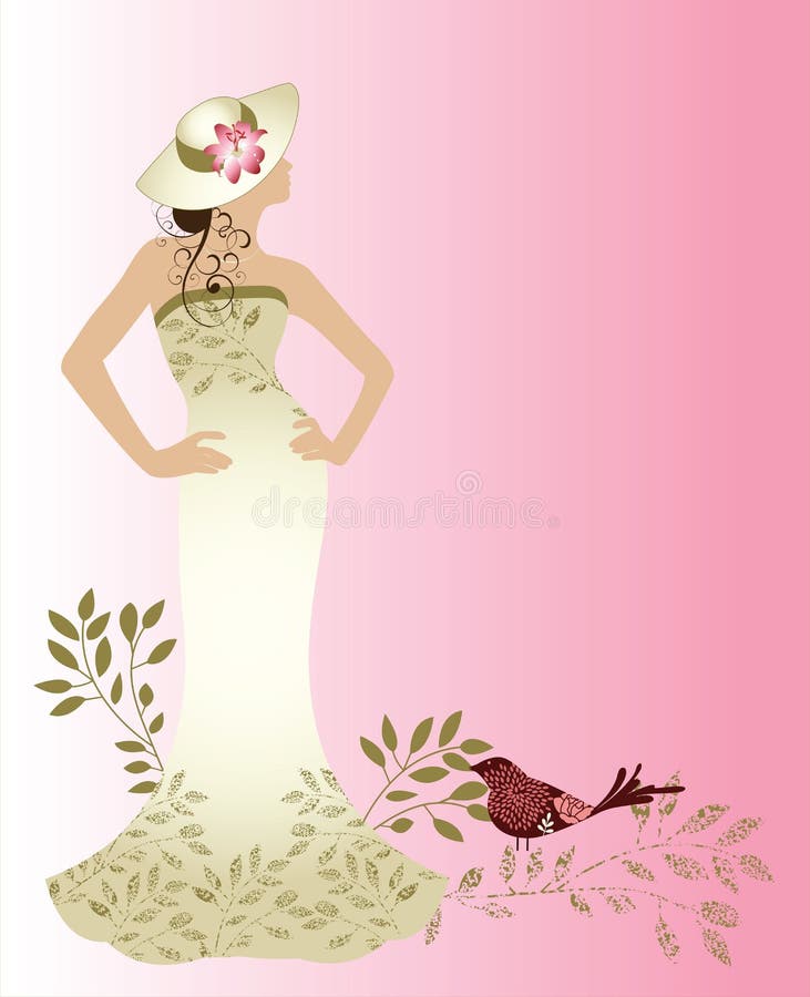 Couture woman stock vector. Illustration of design, elegant - 12945955