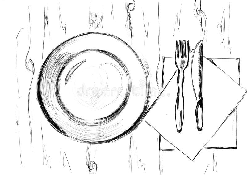 Couverts illustration stock. Illustration du couverts - 90604999