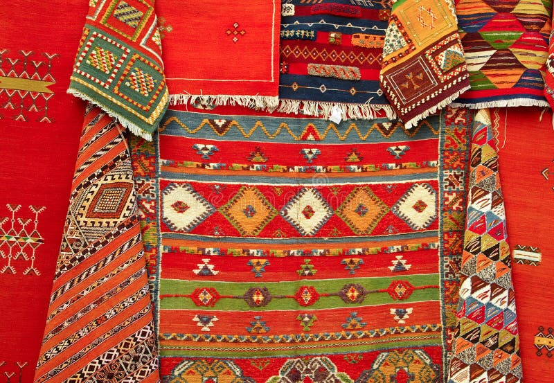 Texture De Tapis Traditionnel De Laine De Berber, Maroc, Afrique Photo ...