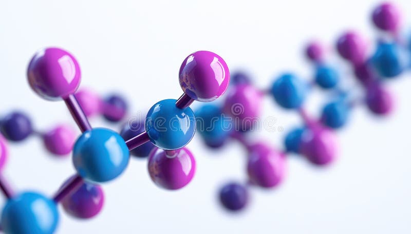 Covalent and Ionic Bonds Illustrated with Colorful Molecular Structures ...