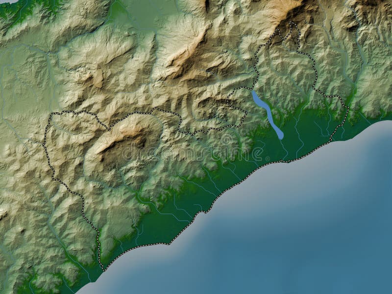 Covalima, East Timor. Physical. No Legend Stock Image - Image of legend ...