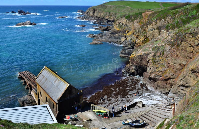 Cove in Lizard Point, UK stock image. Image of beach - 26150027