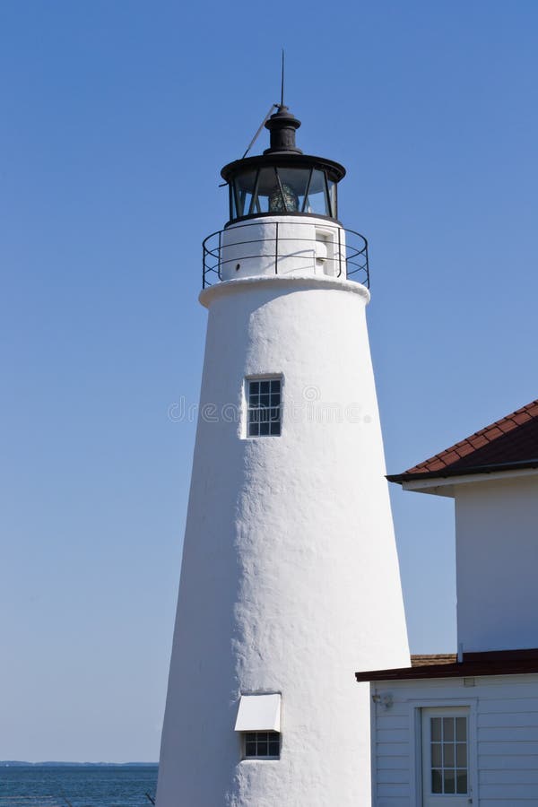Cove Point Lighthouse Tower Stock Image - Image of beacon, cupola: 26952335