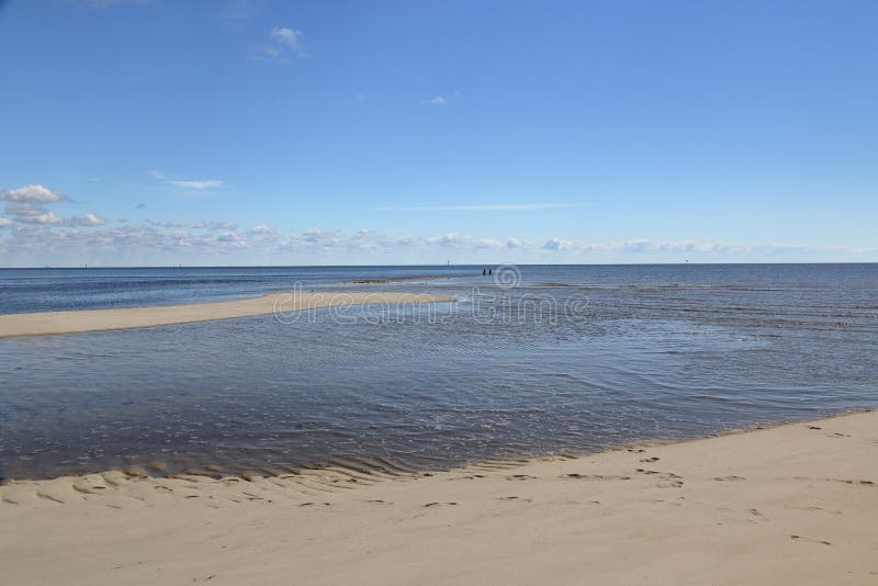 Cove with a Sandy Beach on the Florida Gulf Coast Stock Image - Image ...