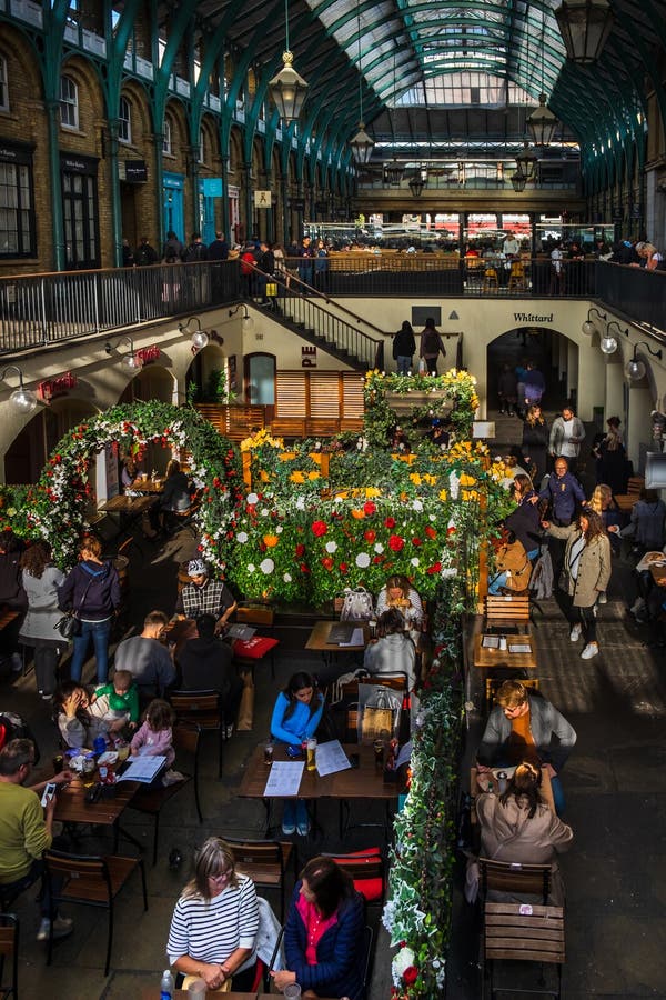Covent Garden Market-Indoor Editorial Stock Photo - Image of restaurant ...