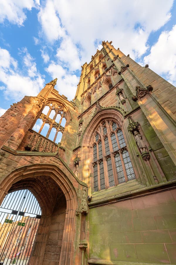 Coventry Cathedral Bell Tower in England Editorial Stock Photo - Image ...