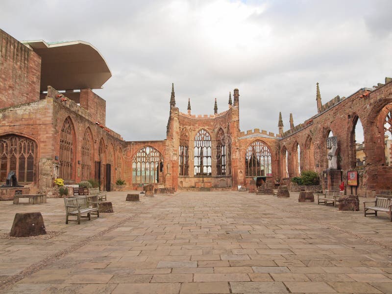 Coventry Cathedral ruins stock photo. Image of britain - 37720426