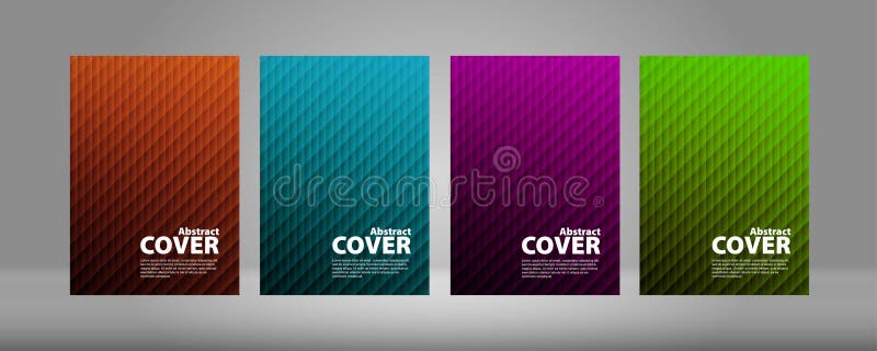 Set of Color Covers for a Magazine, Notebook, Website Stock Vector ...