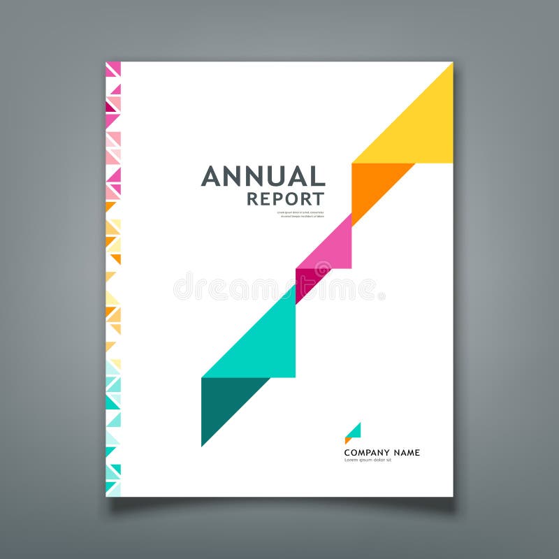 Cover Annual Report, Colorful Windmill Origami Paper Stock Vector ...