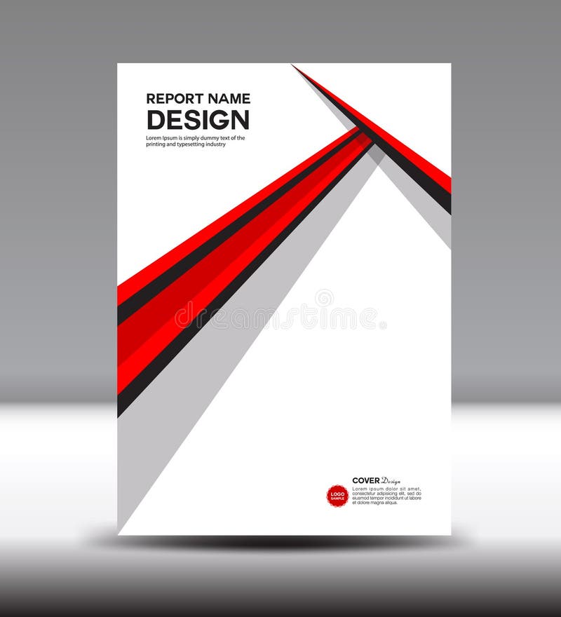 Cover Annual Report,Red Cover Design, Brochure Flyer Template,vector ...