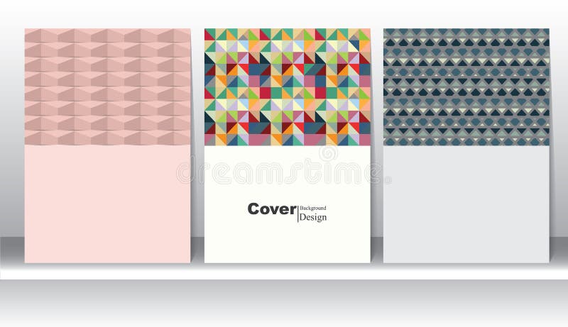 Cover Background Abstract Triangle Design Stock Vector - Illustration ...