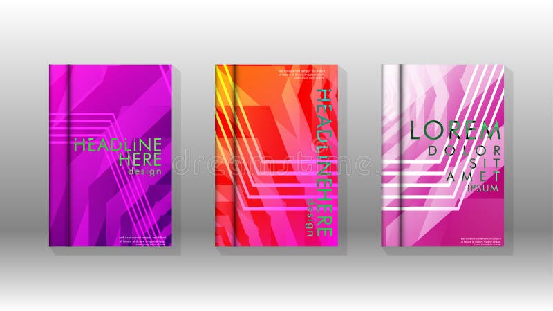 Cover Book Colorful Hexagon Abstract Background Stock Vector ...