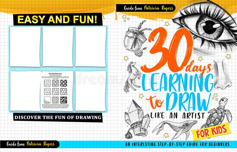 Very Cool Cover How To Draw Lot Cute Stuff. Stock Illustration ...