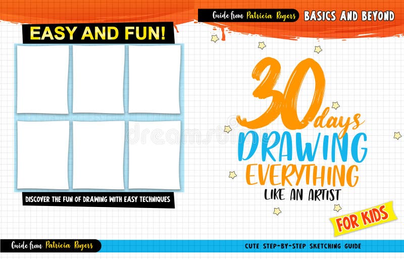 Very Cool Cover How To Draw Lot Cute Stuff. Stock Illustration ...