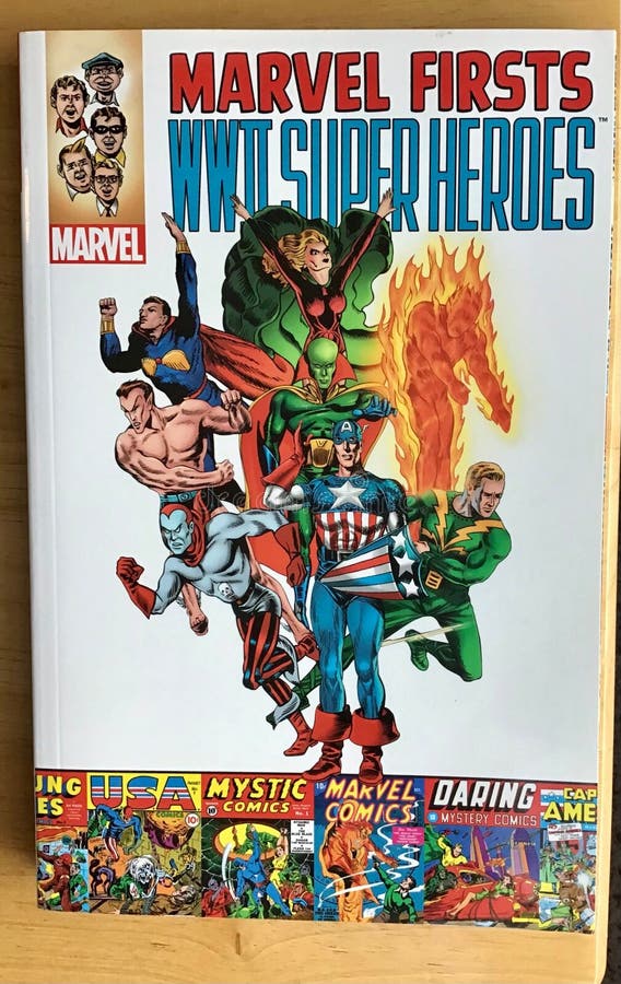 Cover of the Book Marvel Firsts: WWII Superheroes Editorial Image ...