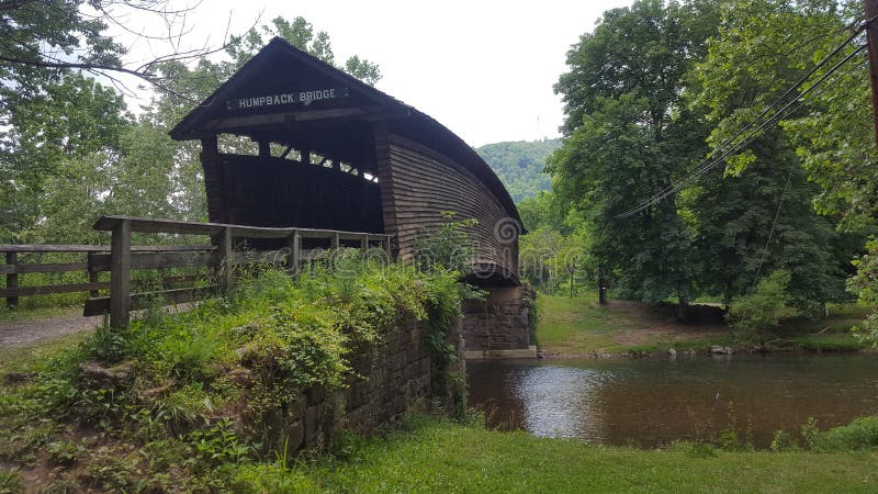 Cover Bridge in Northern, Virginia Stock Image - Image of bridge ...