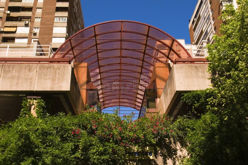 Cover between buildings stock photo. Image of plants - 25647376