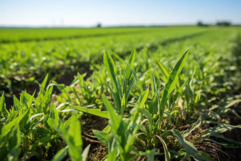 A Cover Crop in Fields during Off-season Stock Image - Image of crop ...
