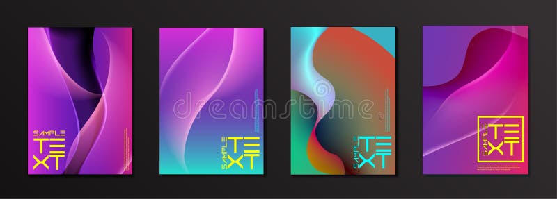 Modern Striking Colour Cover Design Stock Vector - Illustration of ...