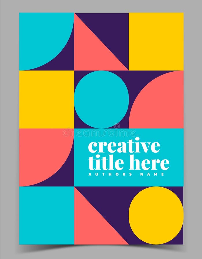 Cover design with shape stock vector. Illustration of combination ...