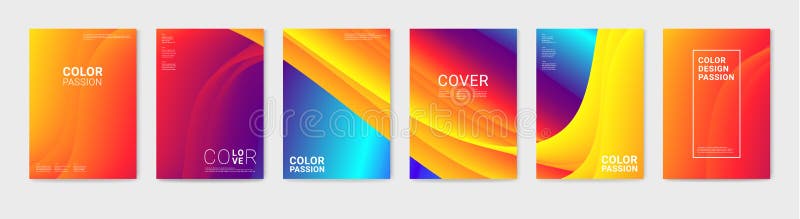 Cover Design with Abstract Background Color Pattern Stock Vector ...